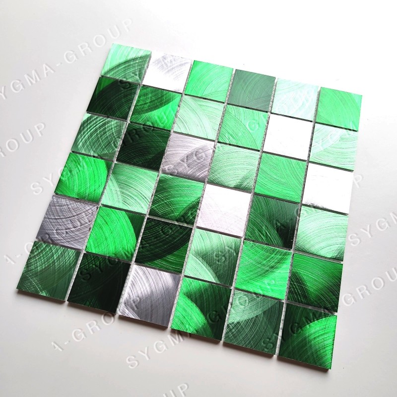 Aluminum metal wall tile for kitchen model CARSON VERT