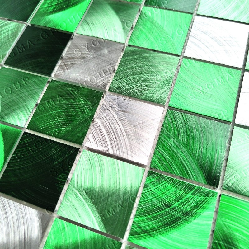 Aluminum metal wall tile for kitchen model CARSON VERT