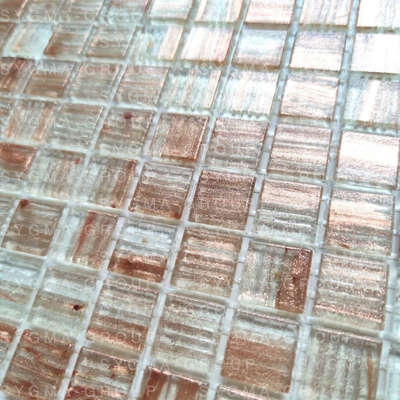 Glass mosaic tile for floor and wall model PLAZA LIN